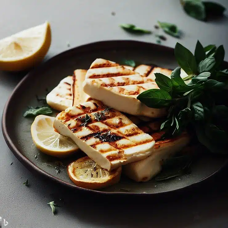 Opskrift på grillet halloumi med friske krydderurter og citron ... Opskrift på grillet halloumi med friske krydderurter og citron ...